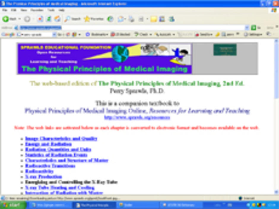 Web site for RT By Prof.Perry Sprawls - GotoKnow