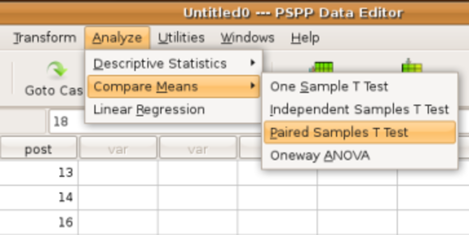 โปรแกรม PSPP วิเคราะห์สถิติบนลินุกส์ แมคและวินโดว (Opensource) - GotoKnow