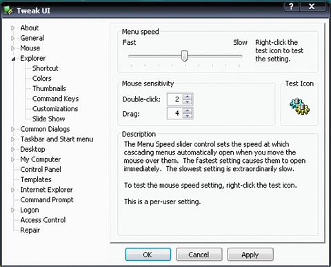 การปรับแต่ง Windows ด้วยโปรแกรม Tweak UI - ครูอั๋น - GotoKnow