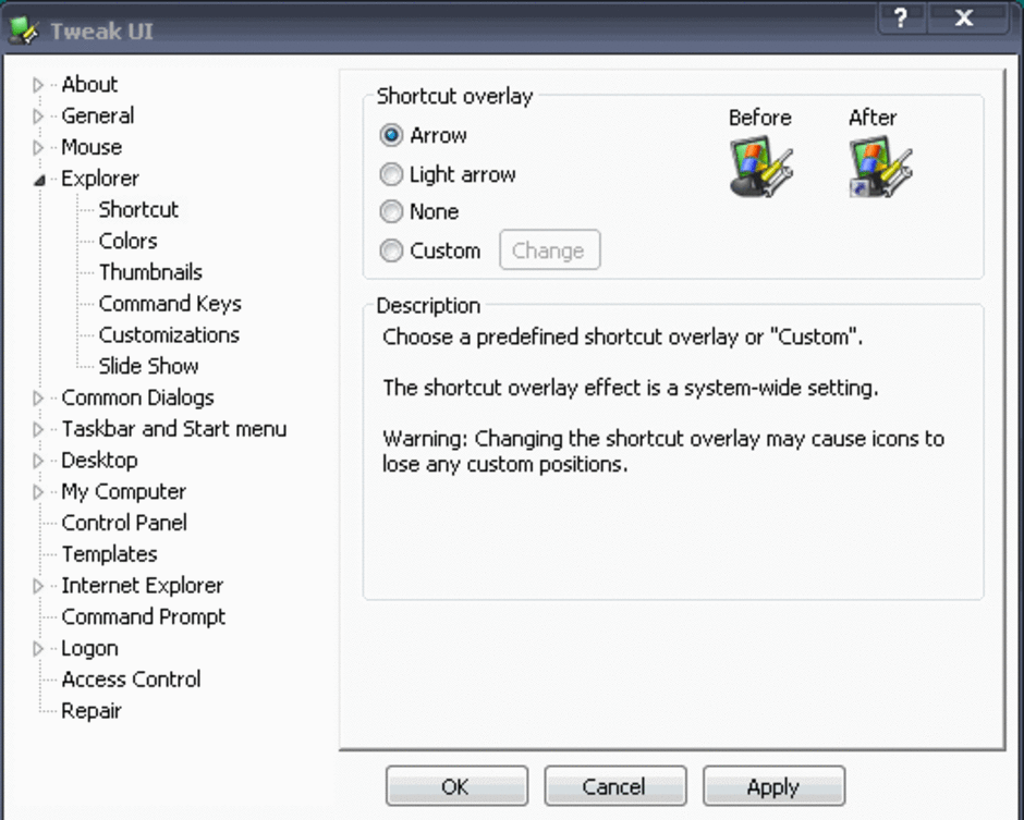 การปรับแต่ง Windows ด้วยโปรแกรม Tweak UI - !!!KruAun!!!